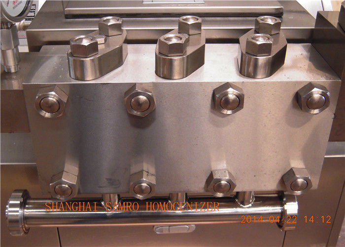UHT Plant High Efficiency Ice Cream Homogenizer 2 Stage Handle Type