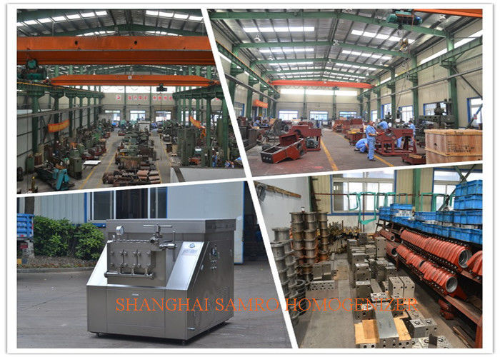 New Condition Three Plunger Two Stage Homogenizer 5000 L/H 0-24 Mpa